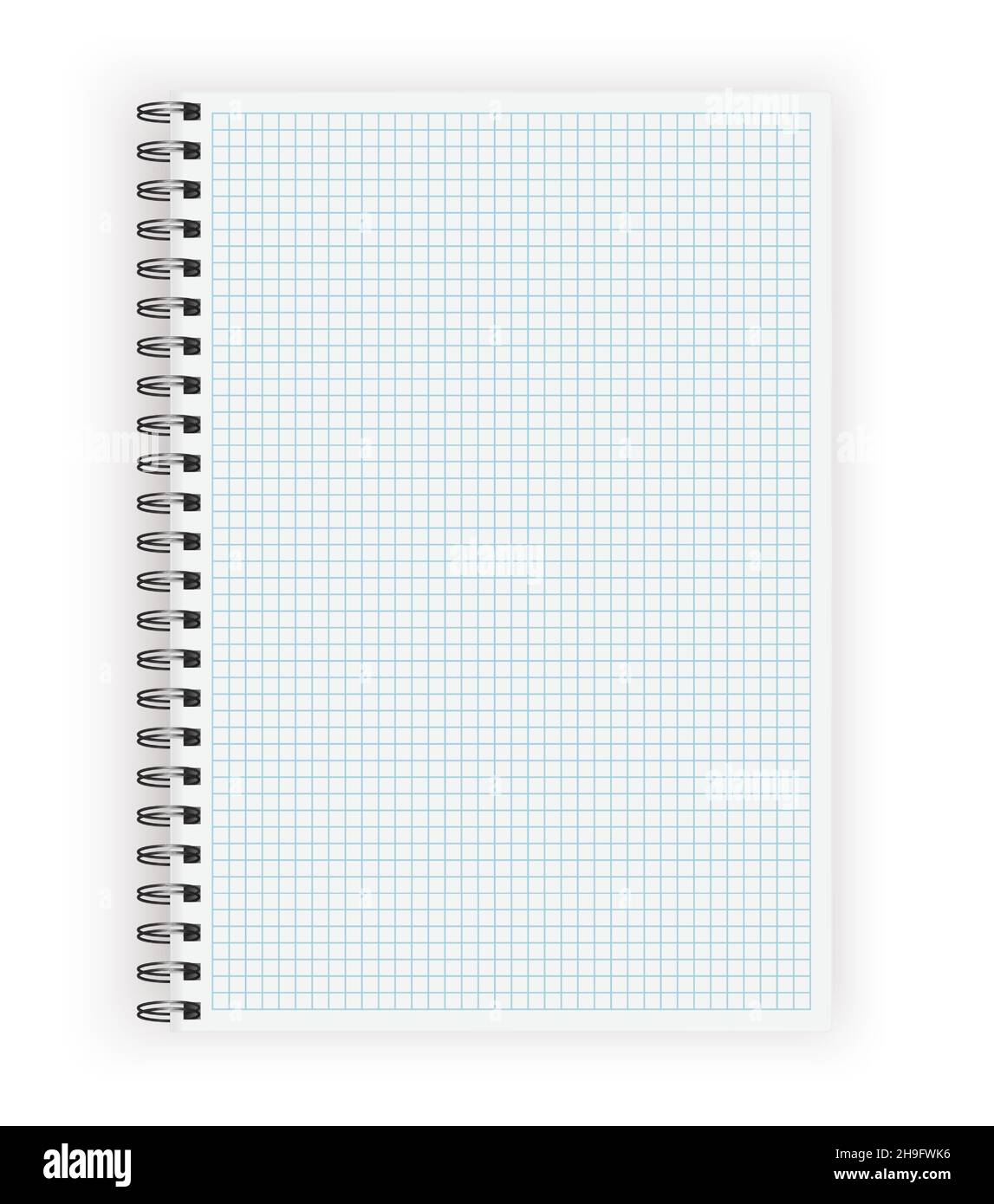 Blank realistic vector horizontal lined notebook Stock Vector Image ...