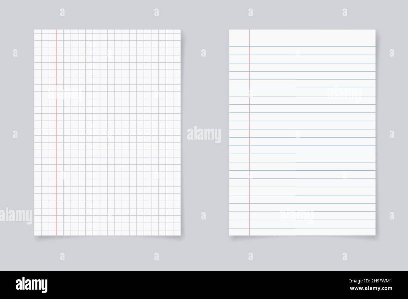 Open notepad square paper Stock Vector Images - Alamy
