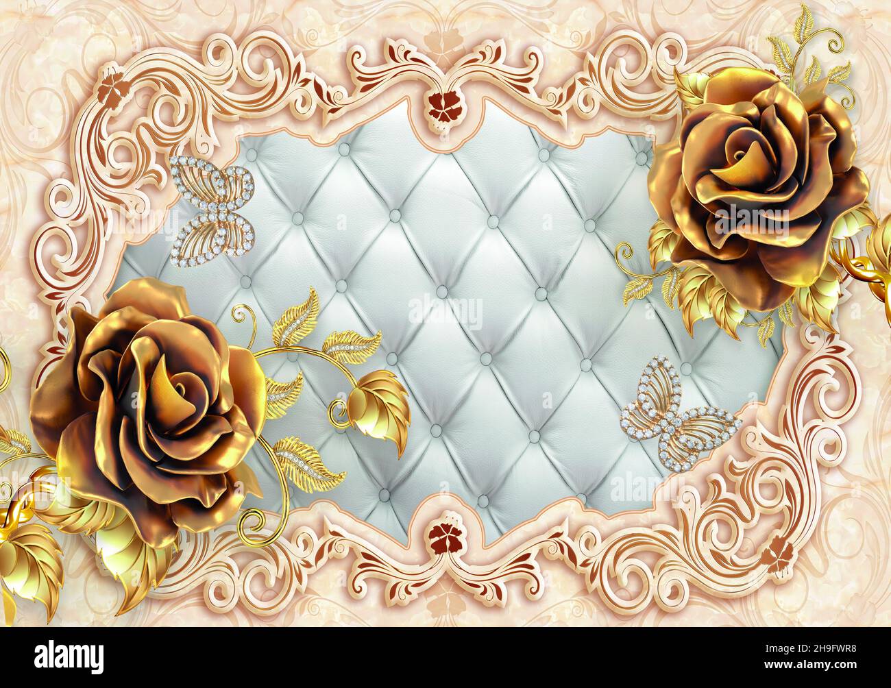 3D High Decoration Background Wallpaper Stock Photo - Alamy