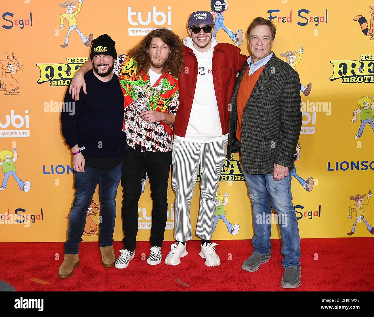 Blake Anderson, Pete Davidson, John Goodman and Courtney Solomon at the ...
