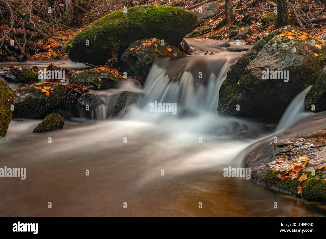 Natural river of water that flows permanently Stock Photo - Alamy