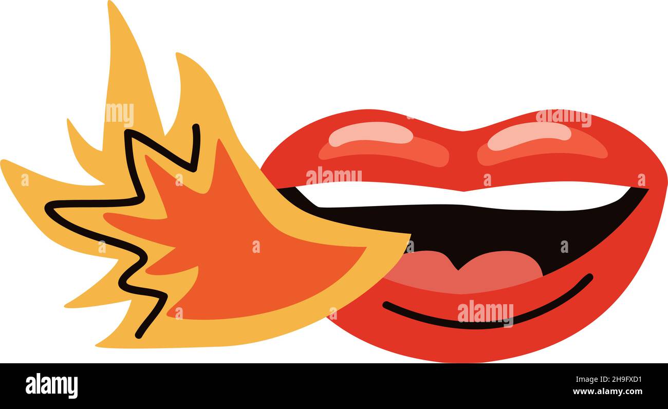 Flaming lips Stock Vector Images - Alamy