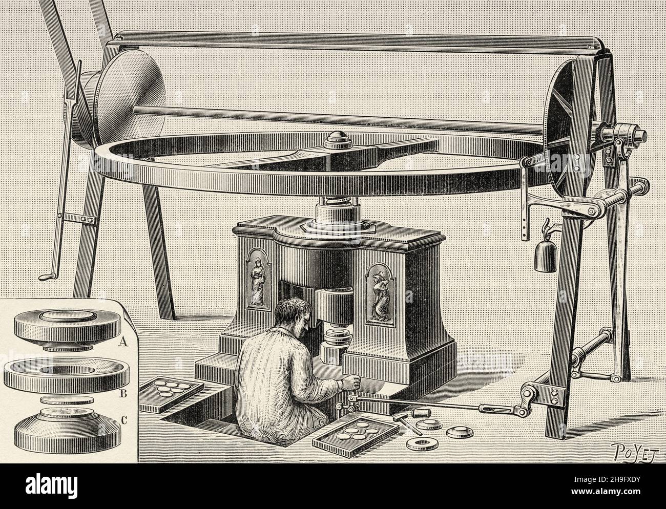 Coin minting machine hi-res stock photography and images - Alamy