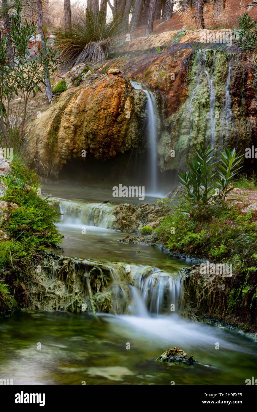 Natural river of water that flows permanently Stock Photo - Alamy