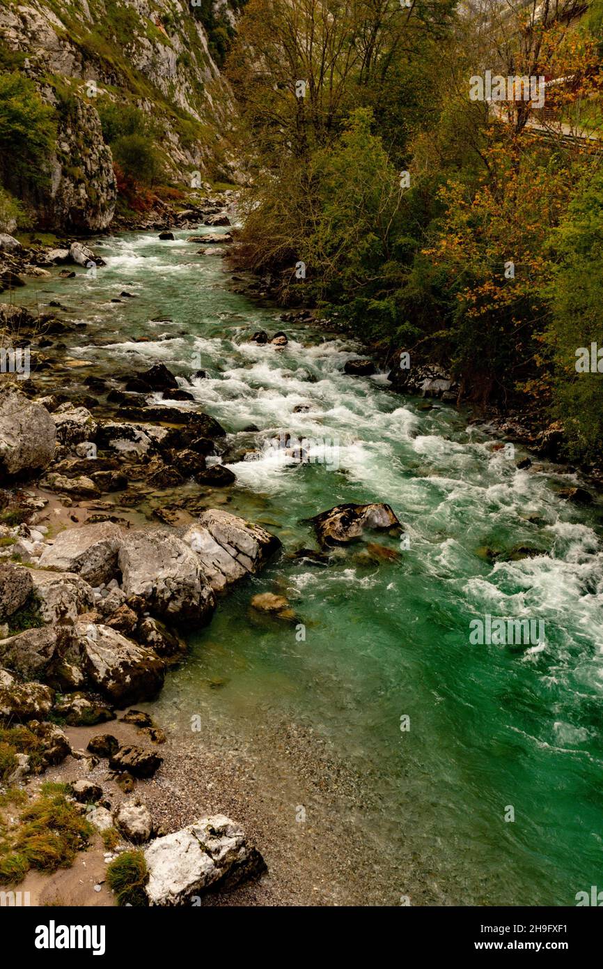 Natural river of water that flows permanently Stock Photo - Alamy