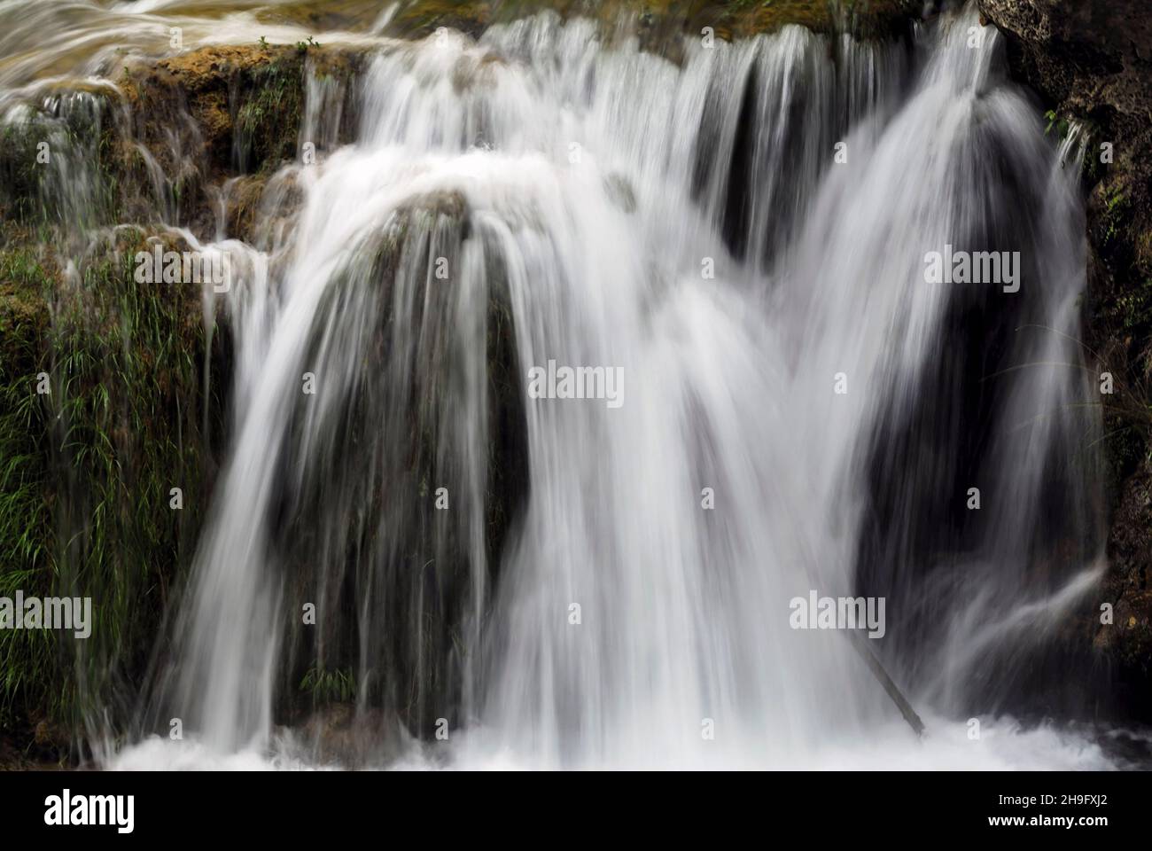 Natural river of water that flows permanently Stock Photo - Alamy