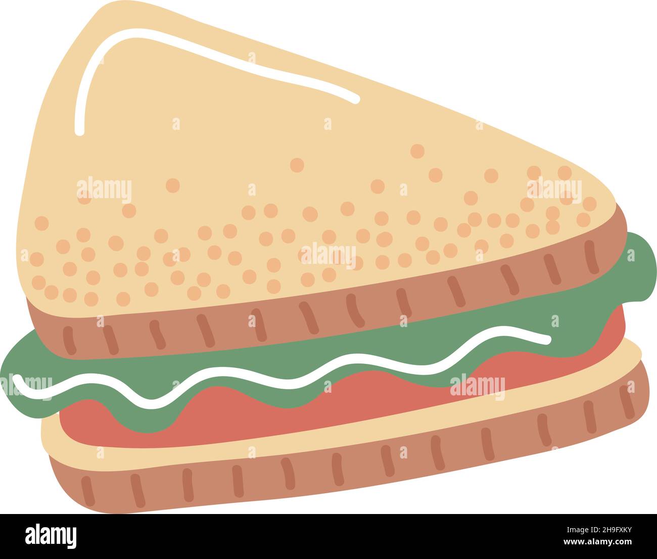 fresh sandwich food breakfast icon Stock Vector Image & Art - Alamy