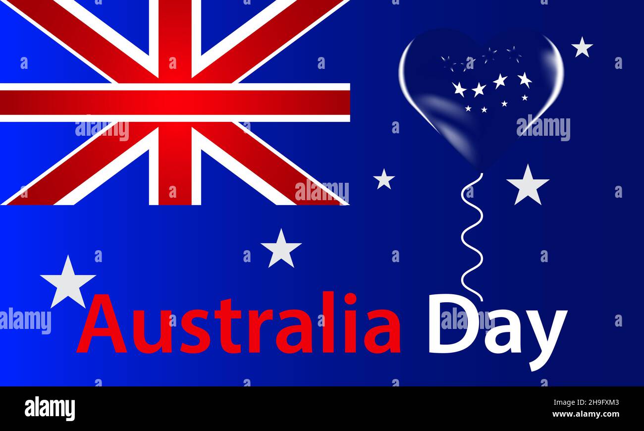Happy Australia Day calligraphy lettering on map. 26th January ...