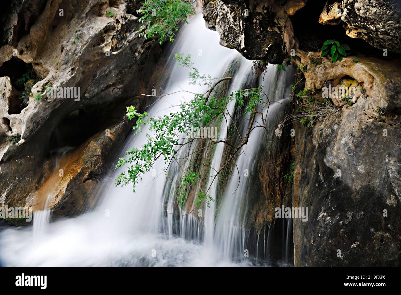 Natural river of water that flows permanently Stock Photo - Alamy