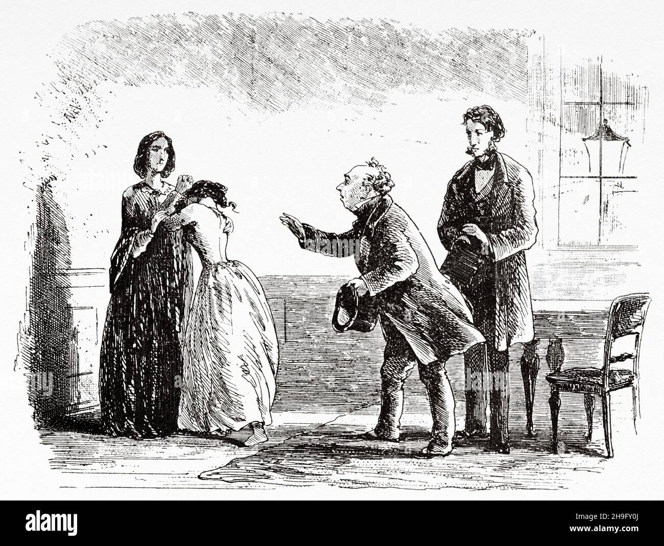 Five and Twenty. Illustration from the Charles Dickens novel Little ...
