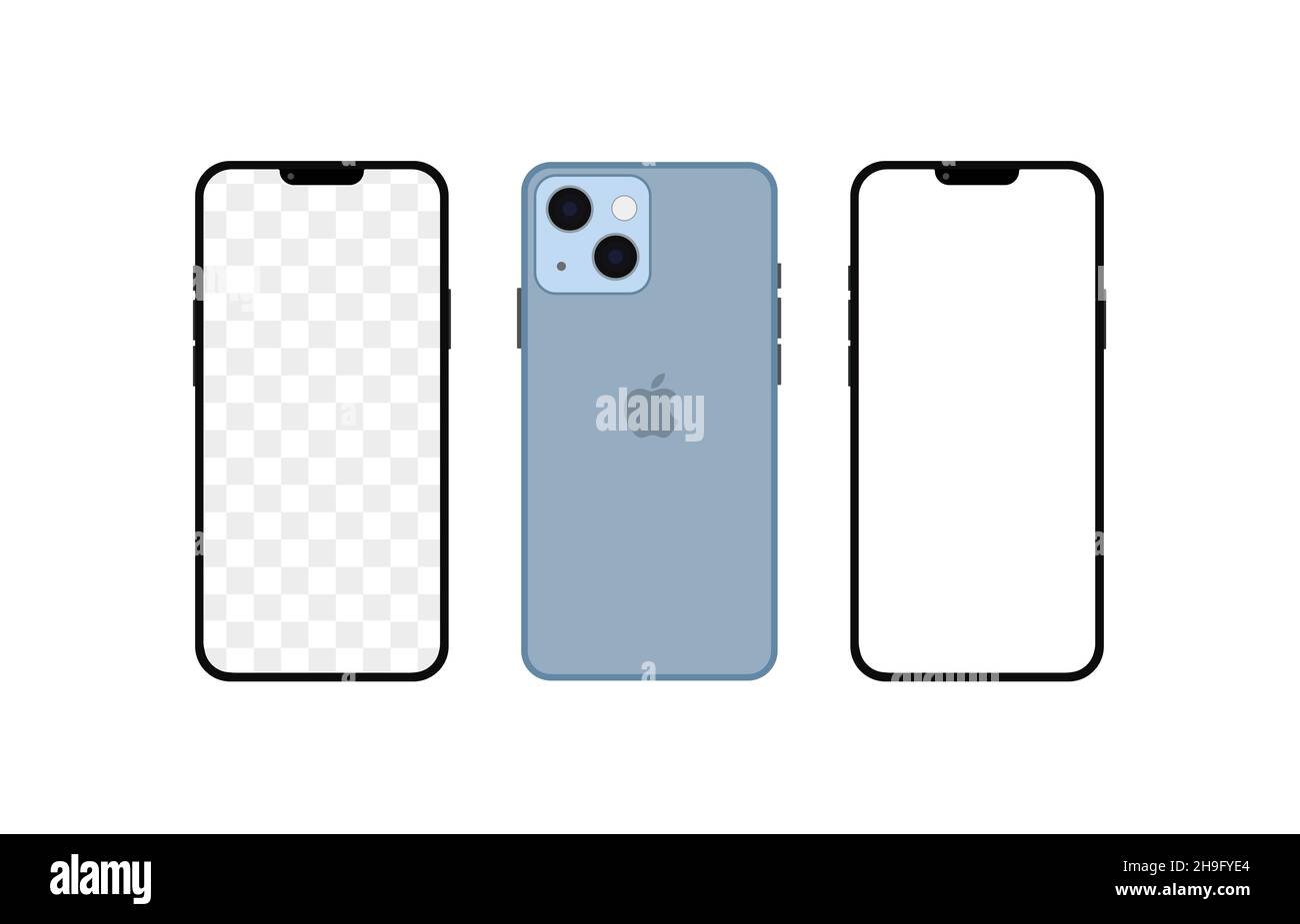 Iphone front back color Cut Out Stock Images & Pictures - Alamy