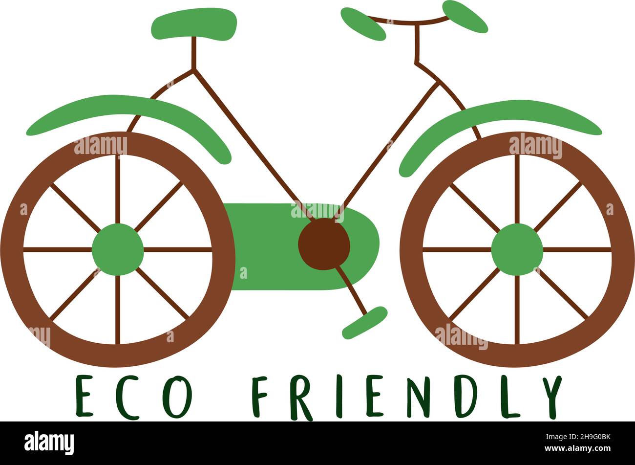 eco friendly bicycle vehicle icon Stock Vector Image & Art - Alamy