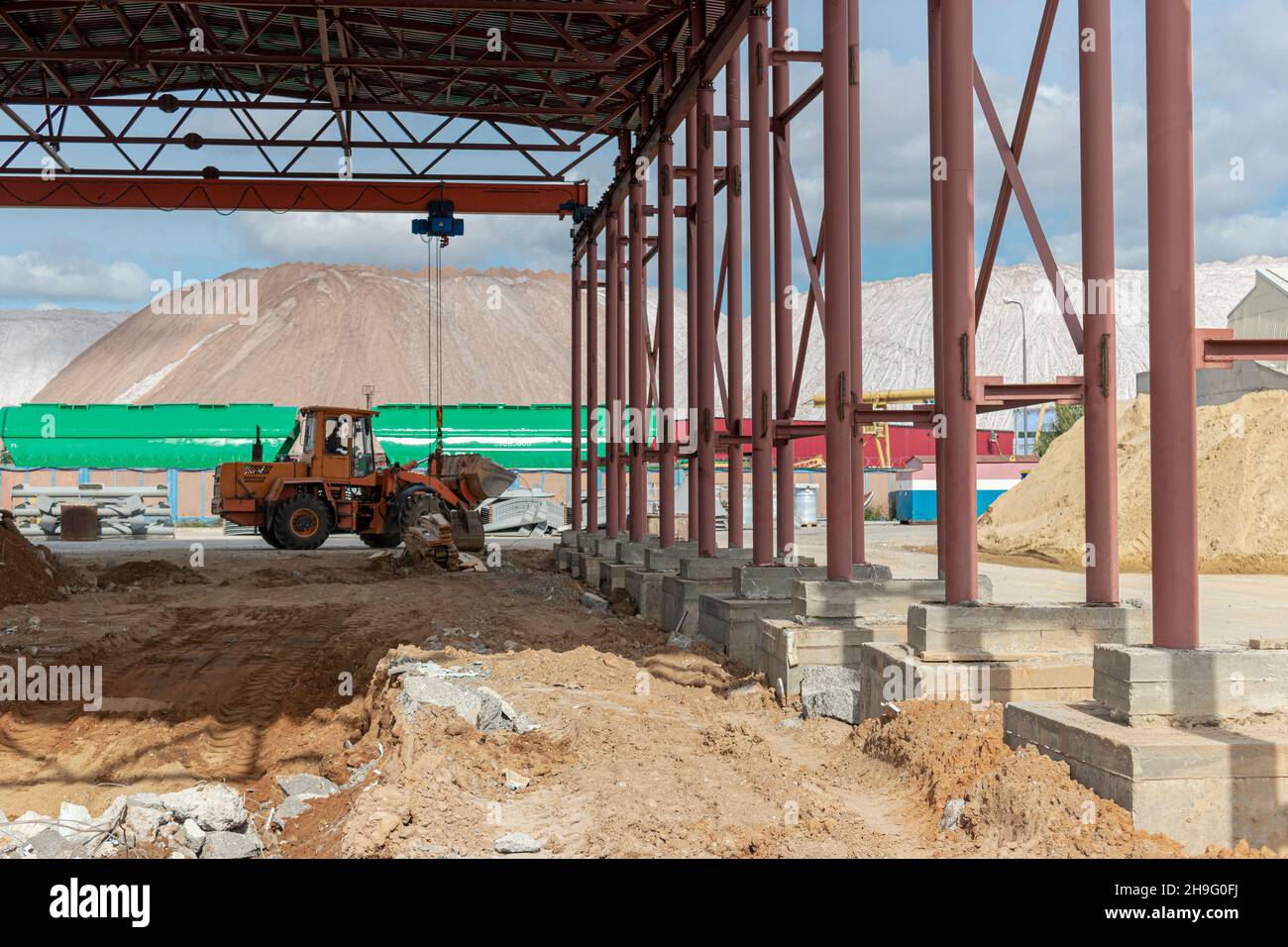 Front End Loader Earth Moving Equipment High Resolution Stock ...