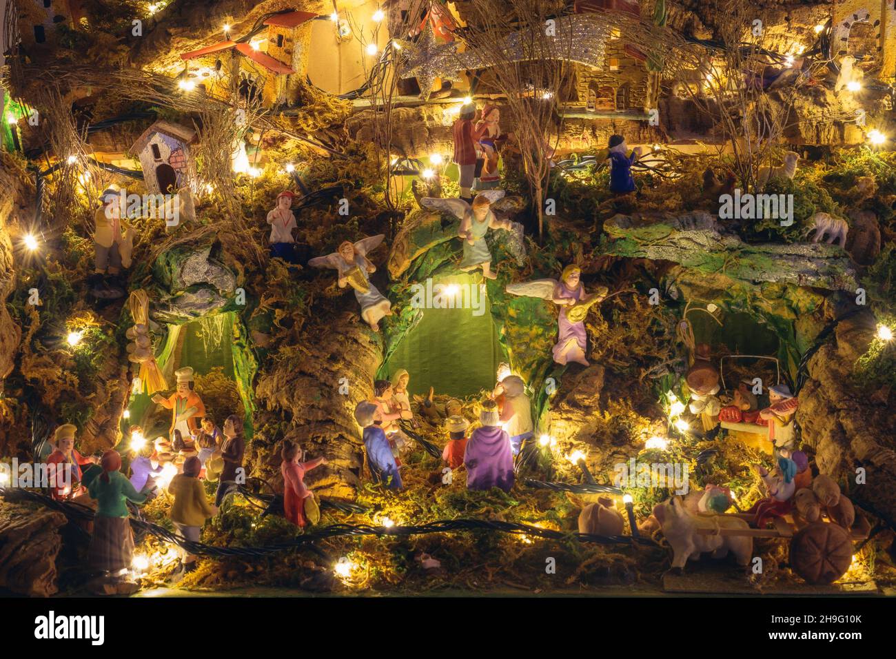 Traditional Neapolitan Christmas Presepe Stock Photo - Alamy