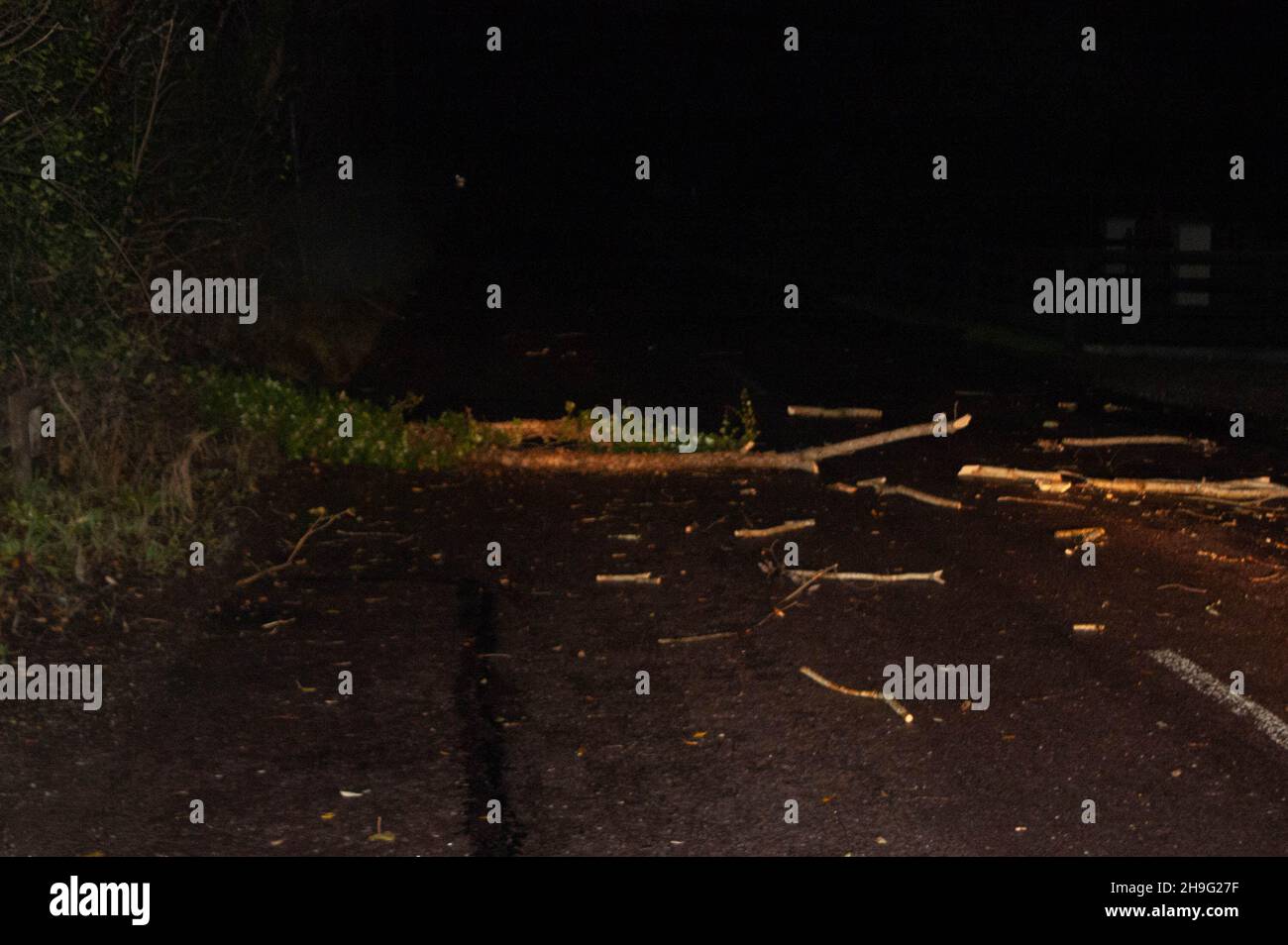 Bantry West Cork, Ireland, Thursday 7 Dec 2021; Storm Barra hit land ...