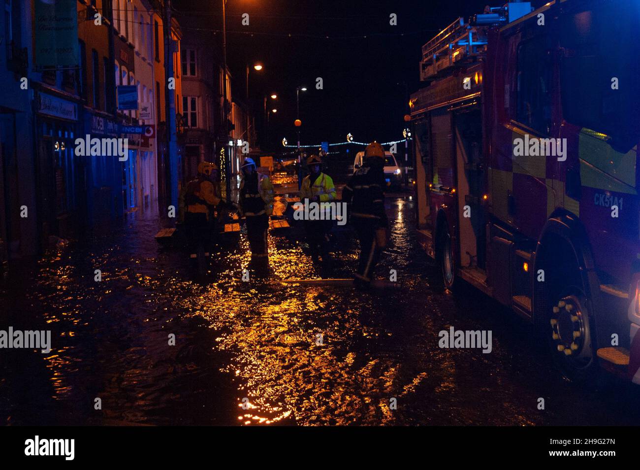 Bantry West Cork, Ireland, Thursday 7 Dec 2021; Storm Barra hit land ...