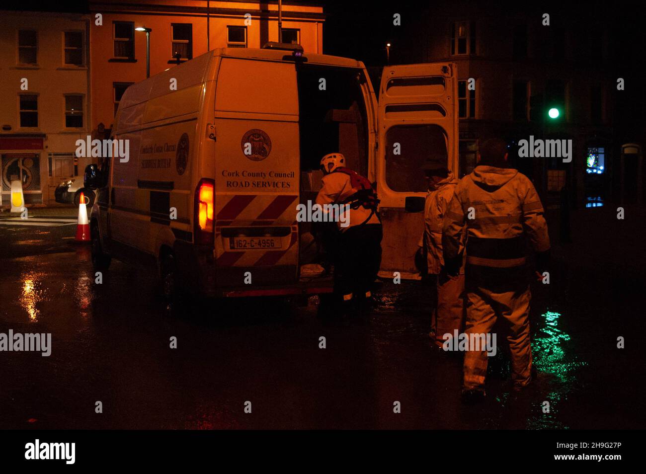 Bantry West Cork, Ireland, Thursday 7 Dec 2021; Storm Barra hit land ...