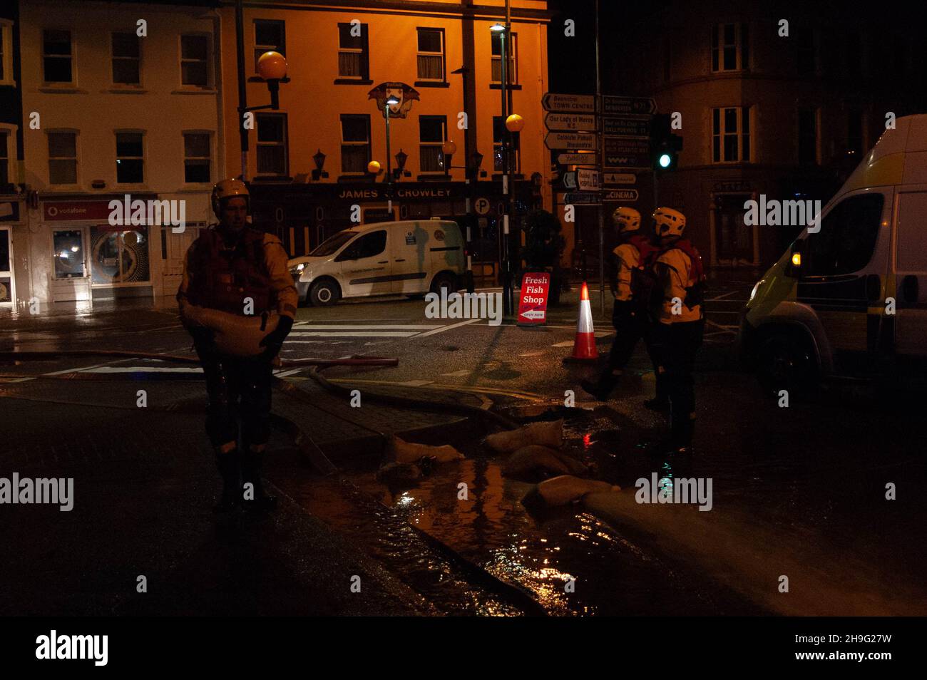 Bantry West Cork, Ireland, Thursday 7 Dec 2021; Storm Barra hit land ...