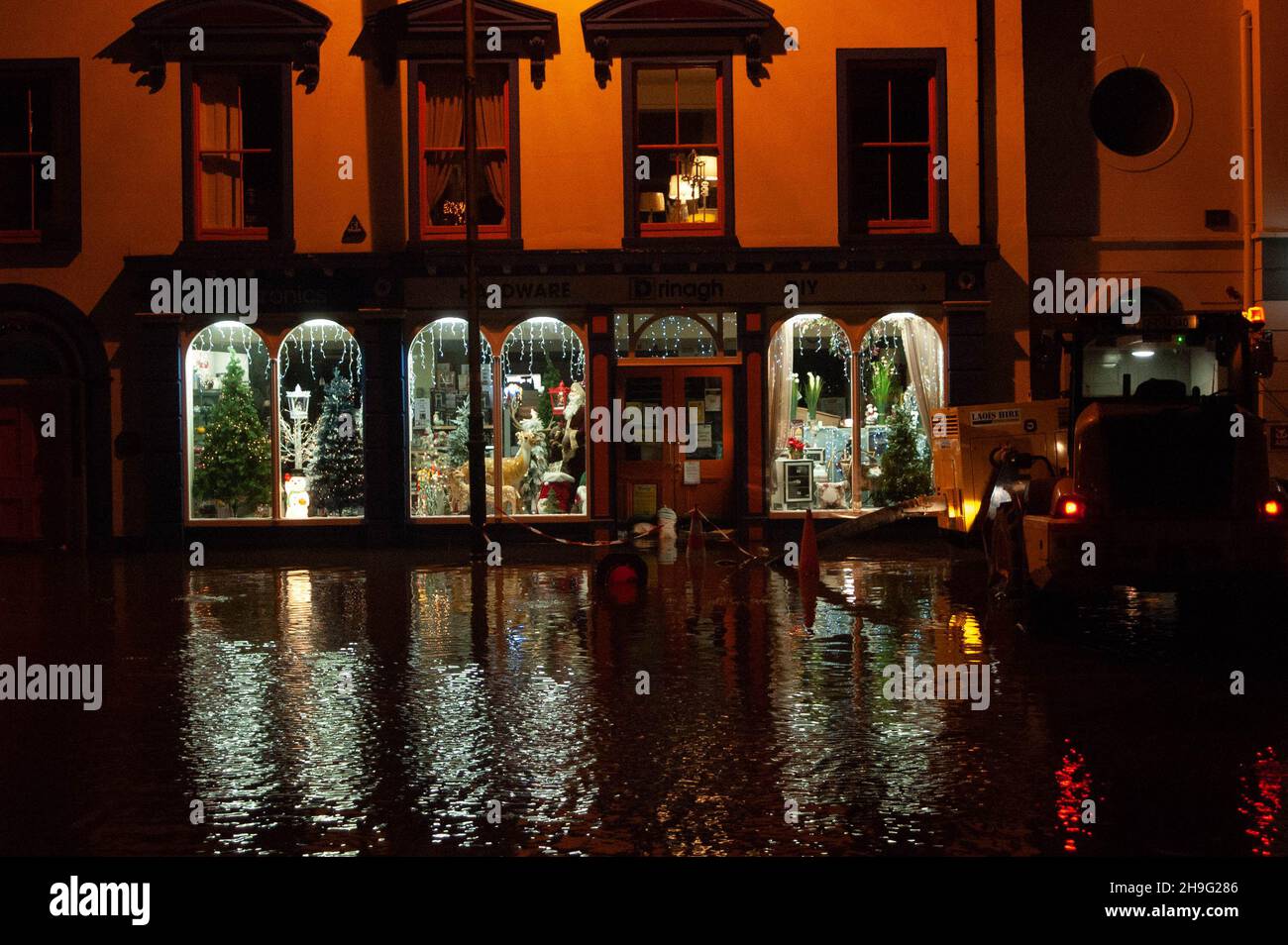 Bantry West Cork, Ireland, Thursday 7 Dec 2021; Storm Barra hit land ...