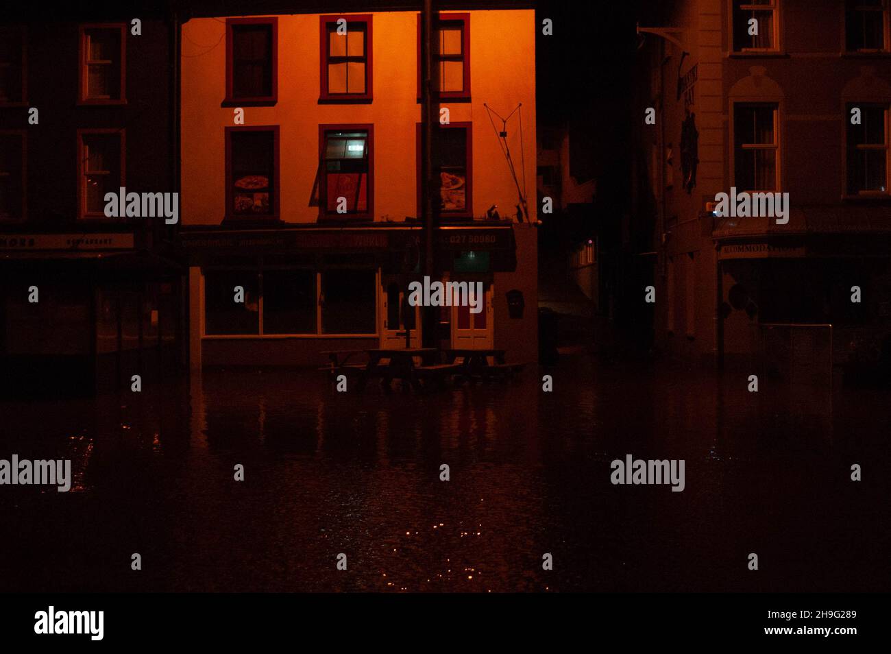 Bantry West Cork, Ireland, Thursday 7 Dec 2021; Storm Barra hit land ...