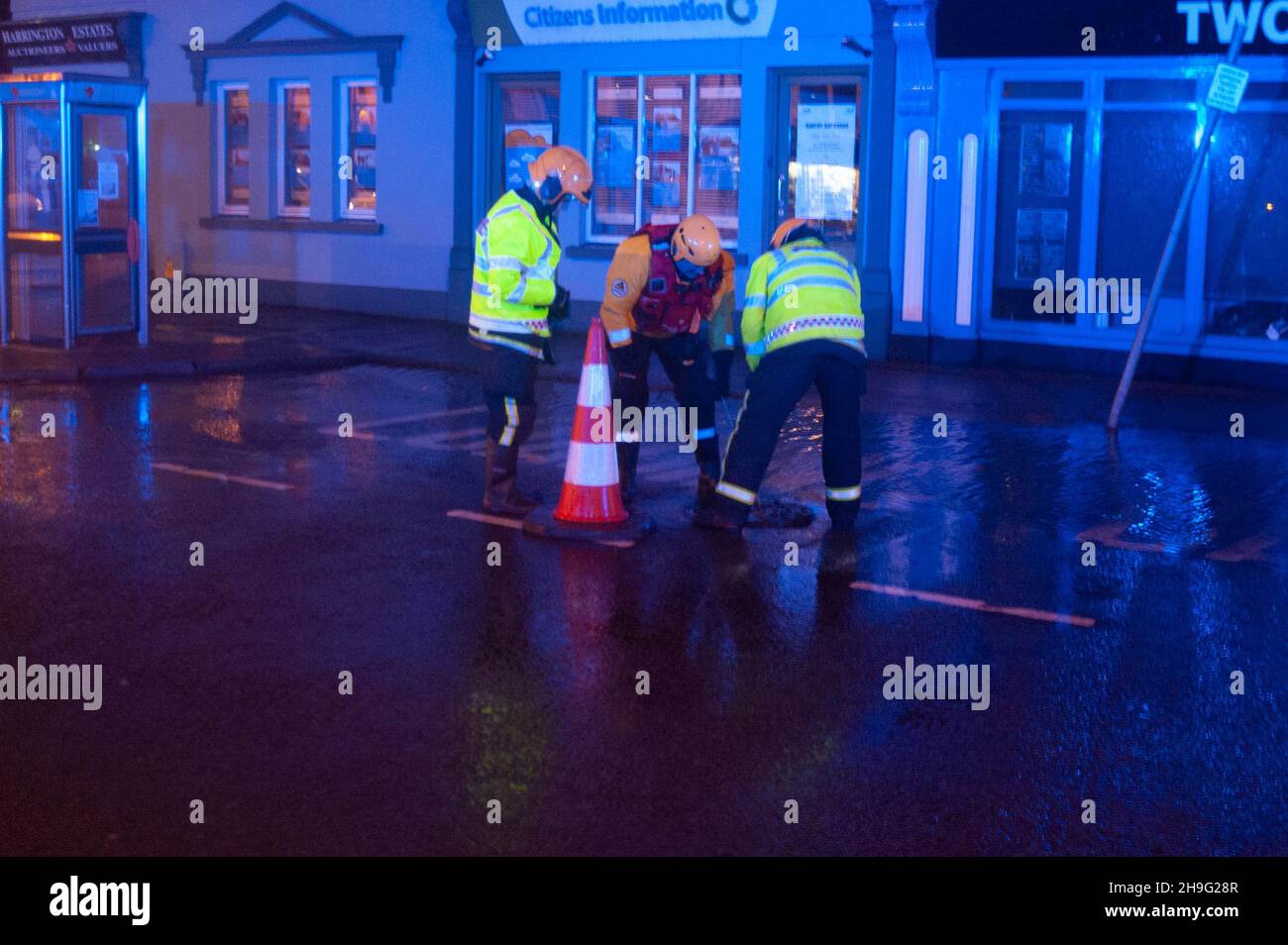Bantry West Cork, Ireland, Thursday 7 Dec 2021; Storm Barra hit land ...