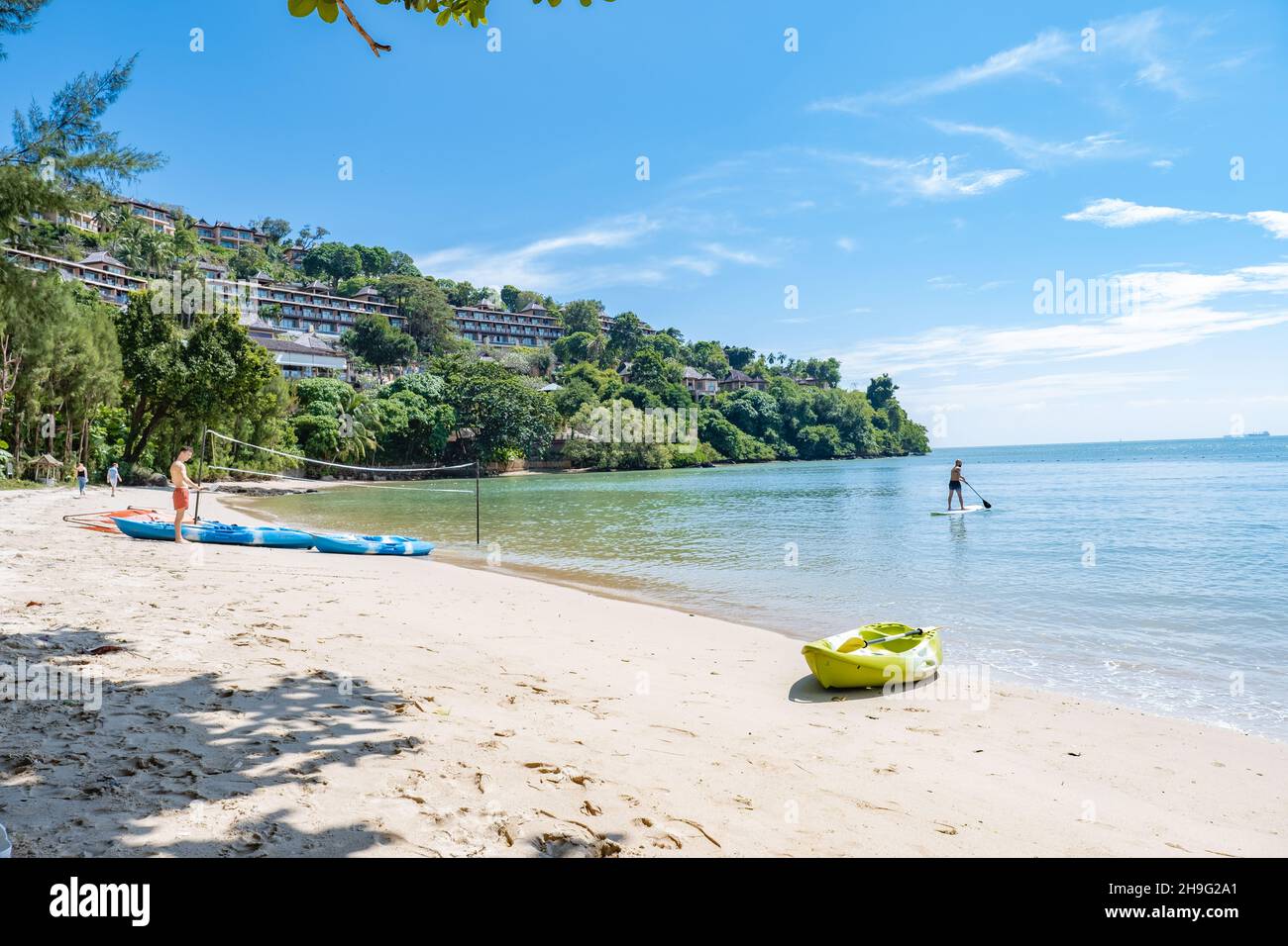 Phuket Thailand December 2021, luxury resort Westin Siray Bay with huge ...