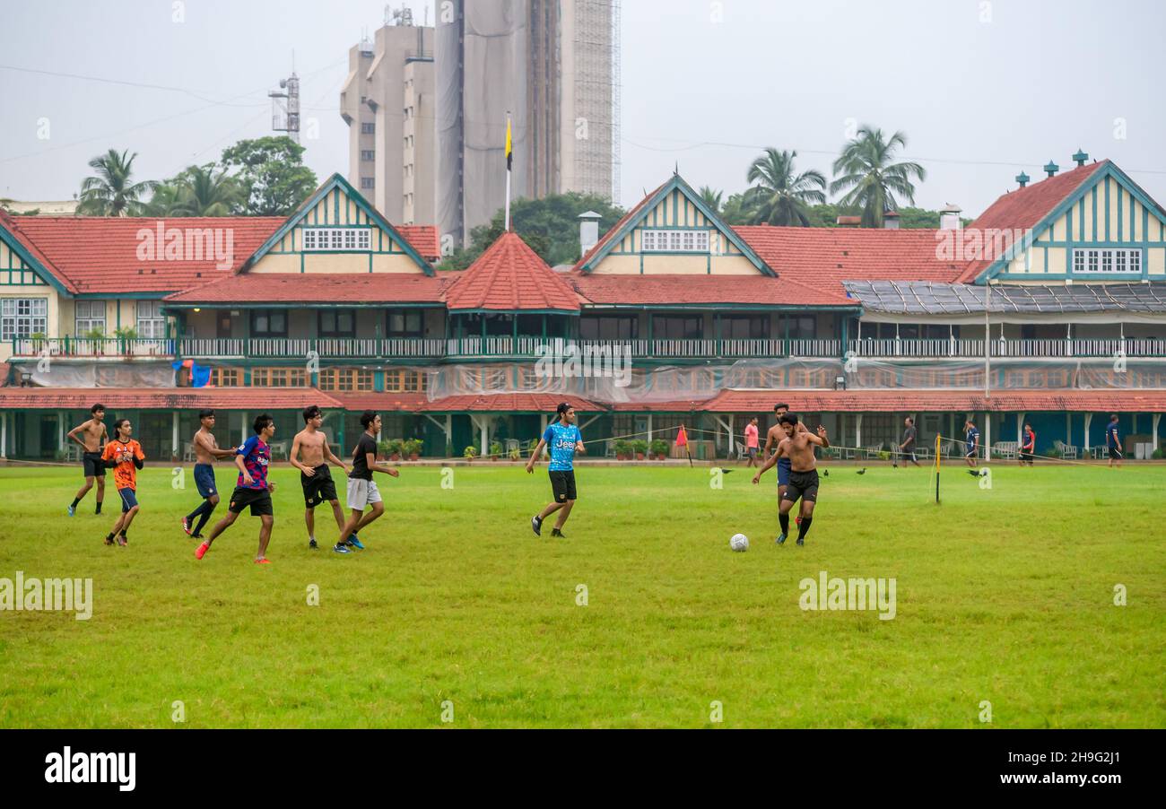 MUMBAI, INDIA - October 2, 2021 - Young boys playing unorganized ...