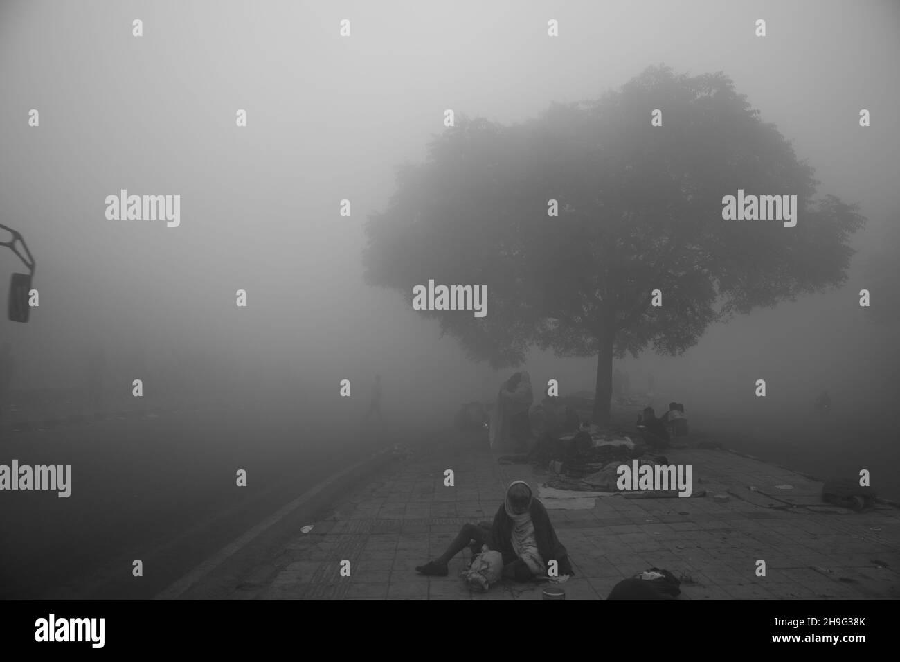 Air view on winter Black and White Stock Photos & Images - Alamy