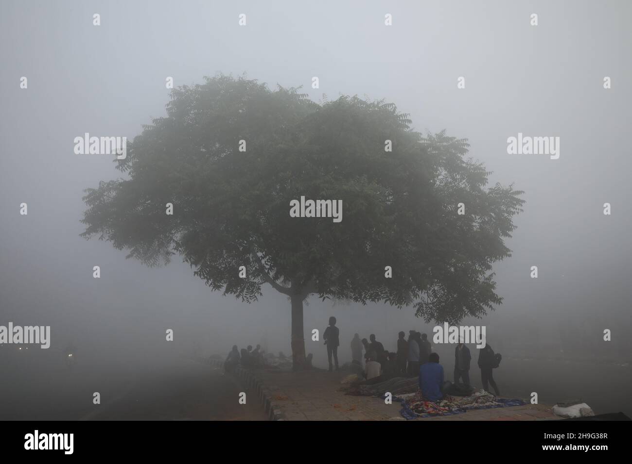 A view of New Delhi, India amid heavy smog and air pollution in winter ...
