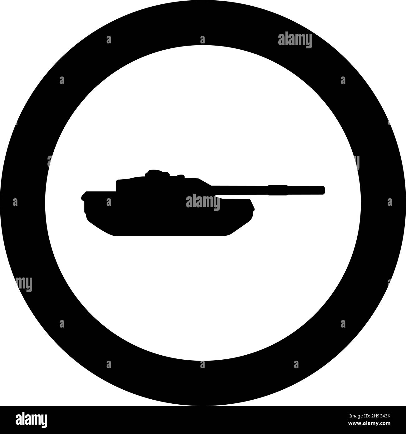Tank Artillery Army machine Military silhouette World war icon in ...