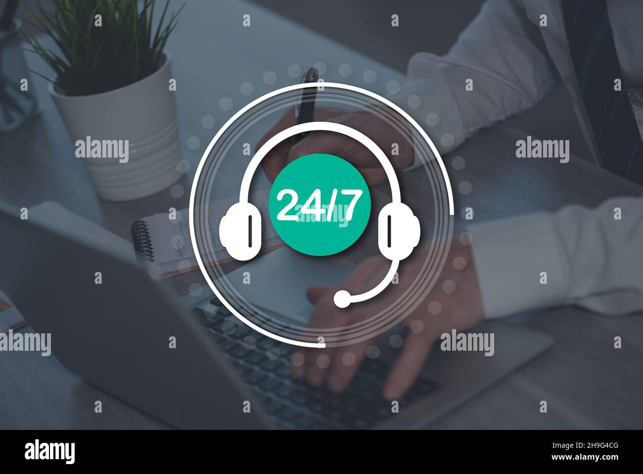 Support concept illustrated by a picture on background Stock Photo - Alamy