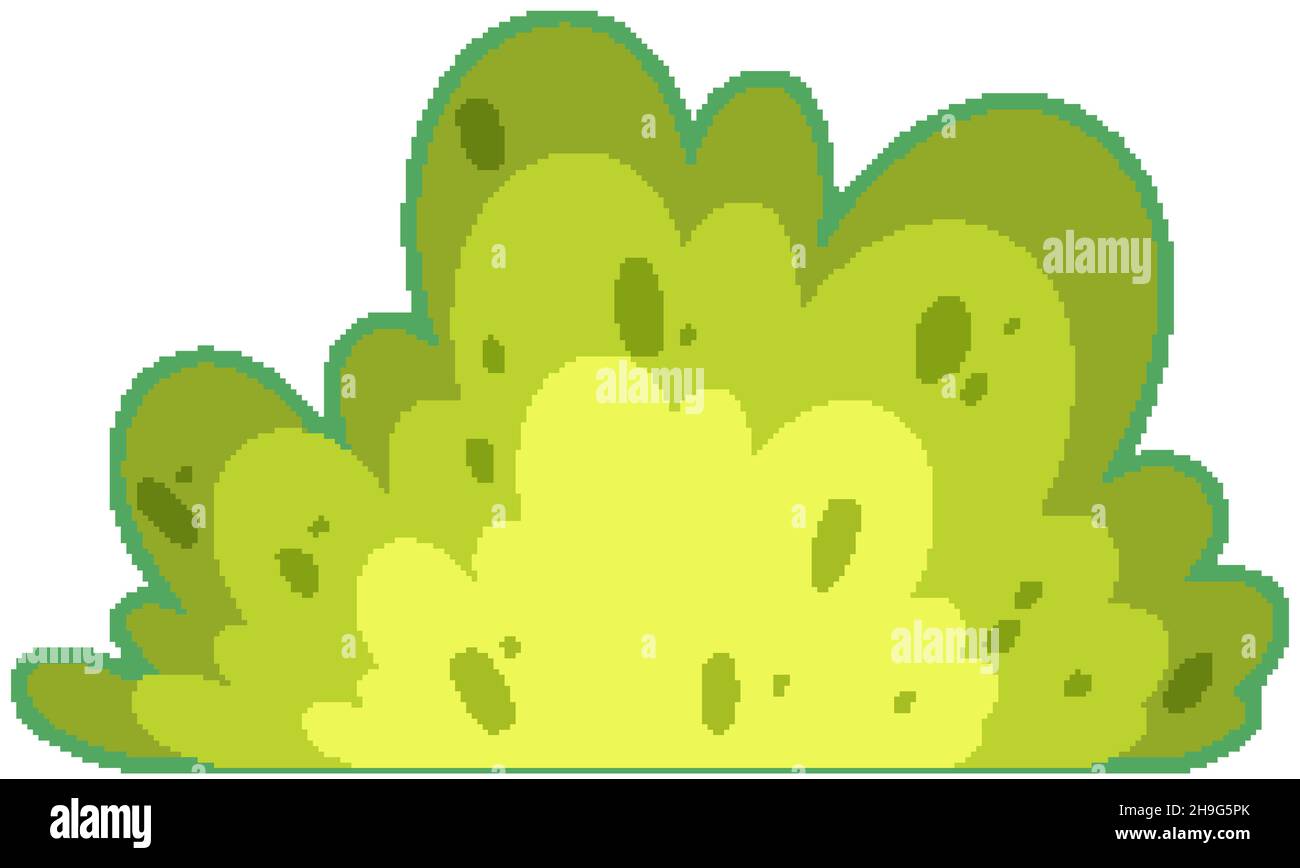 Green bush in cartoon style illustration Stock Vector Image & Art - Alamy