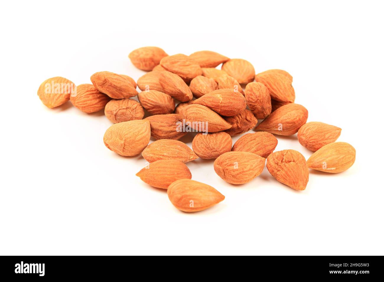 apricot kernel isolated on white background Stock Photo - Alamy