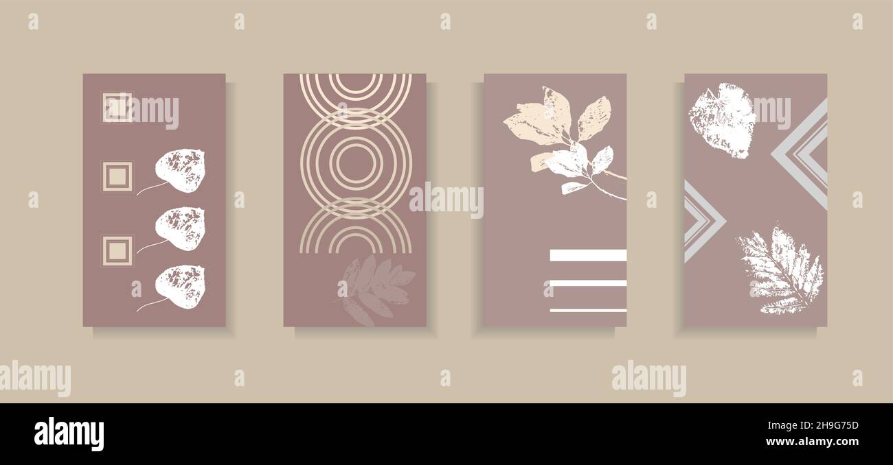 Collection of abstract vertical covers. Background for social media ...