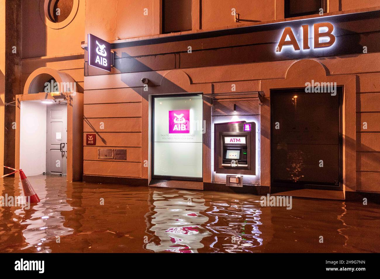 Shops in the town of Bantry in County Cork which flooded after Storm ...