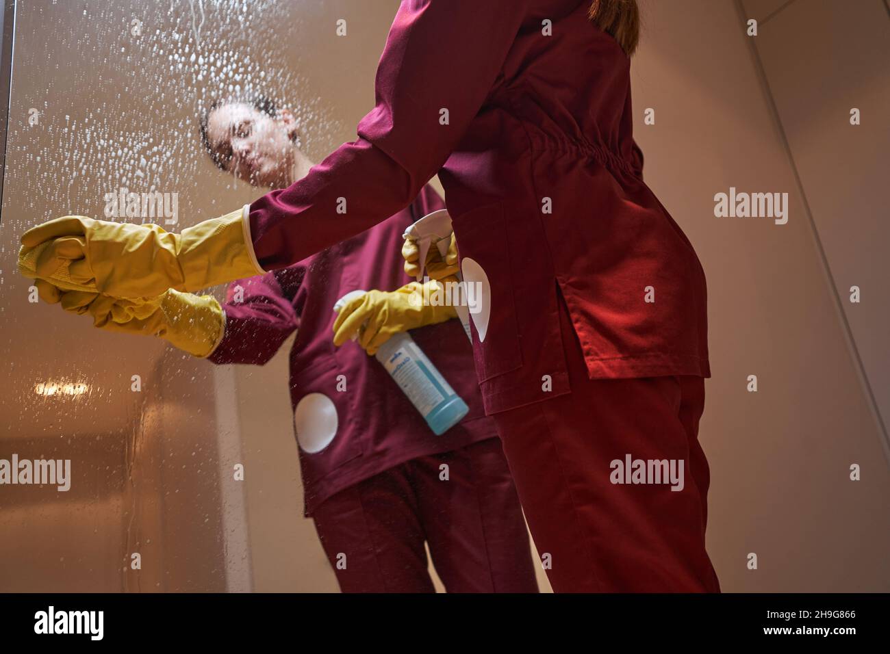 Janitor cleaning hallway hi-res stock photography and images - Alamy