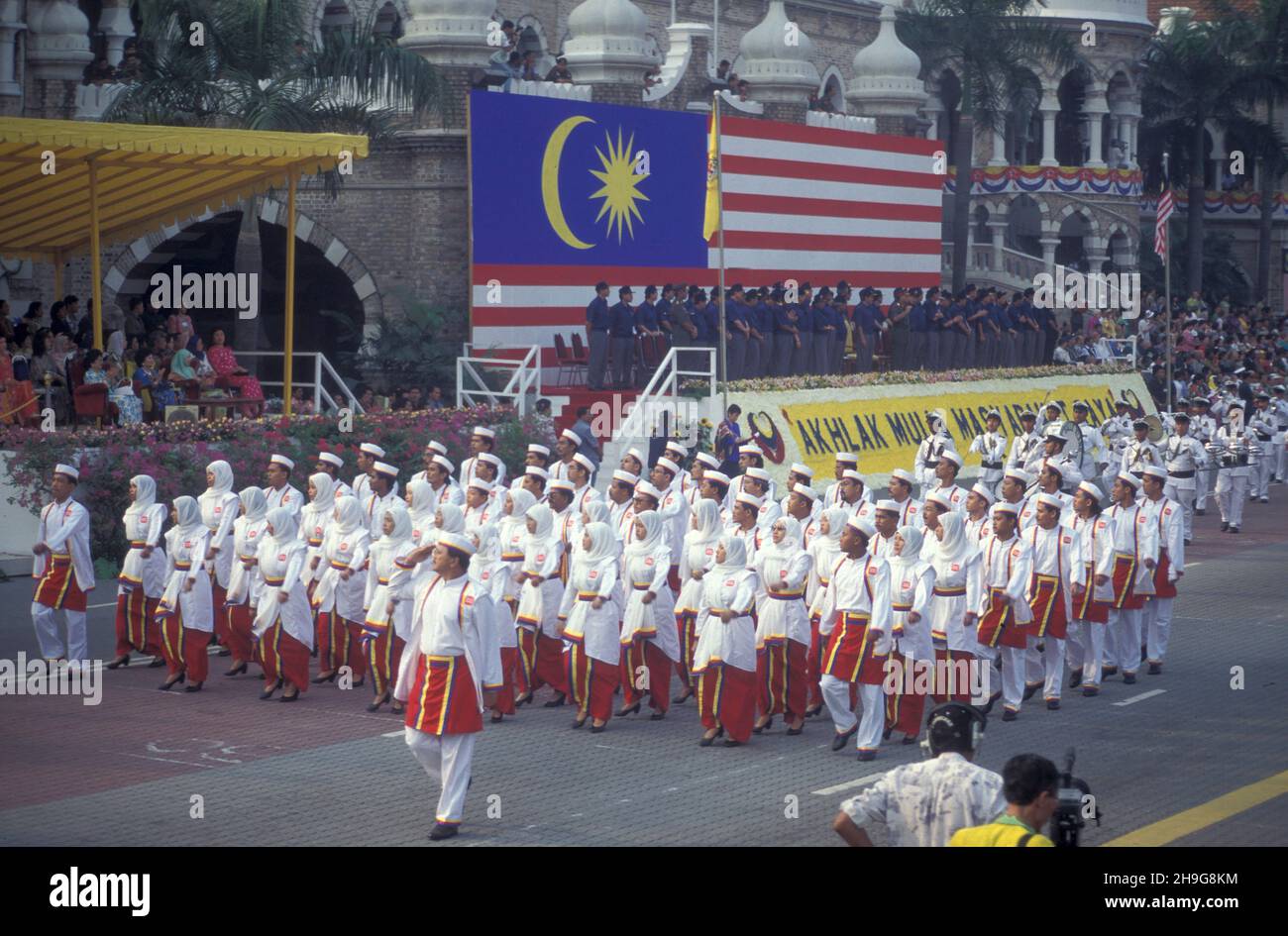 the Military Parade at the Malaysian National Day or Hari Merdeka ...