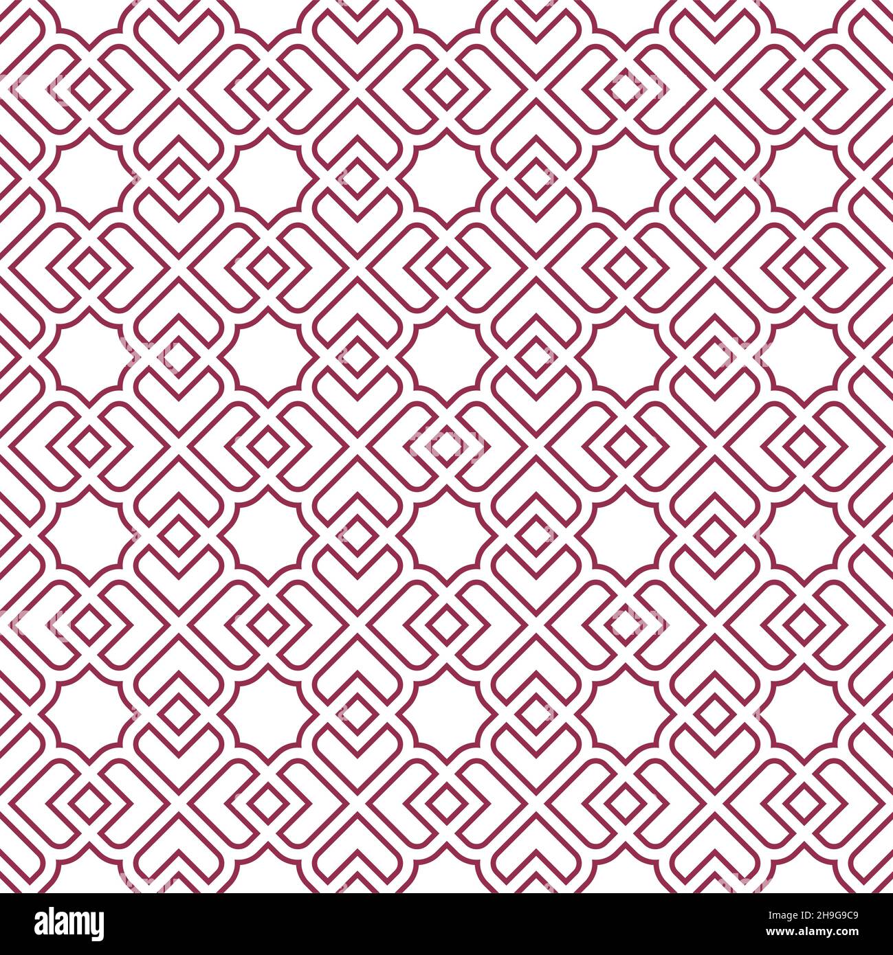 Islamic Geometric Patterns On Fabric