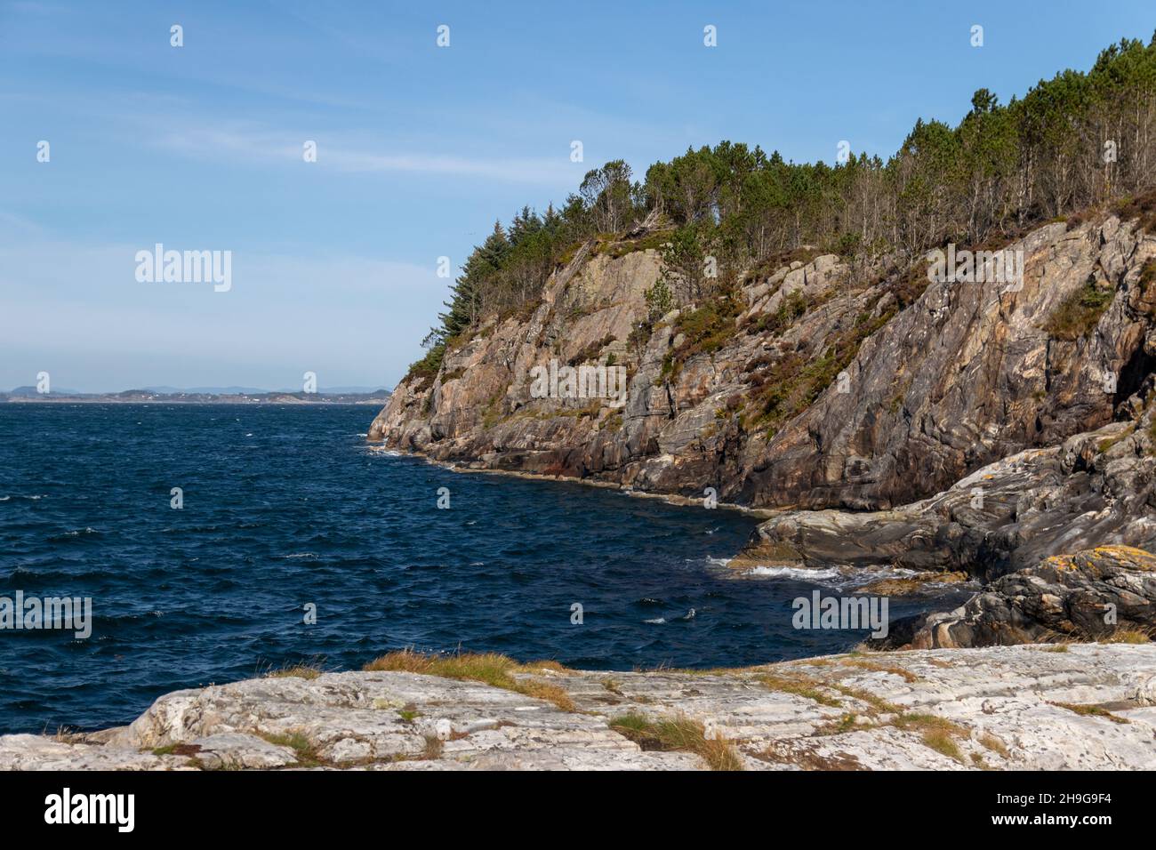 North sea and rocky cliffs in Norway Stock Photo - Alamy