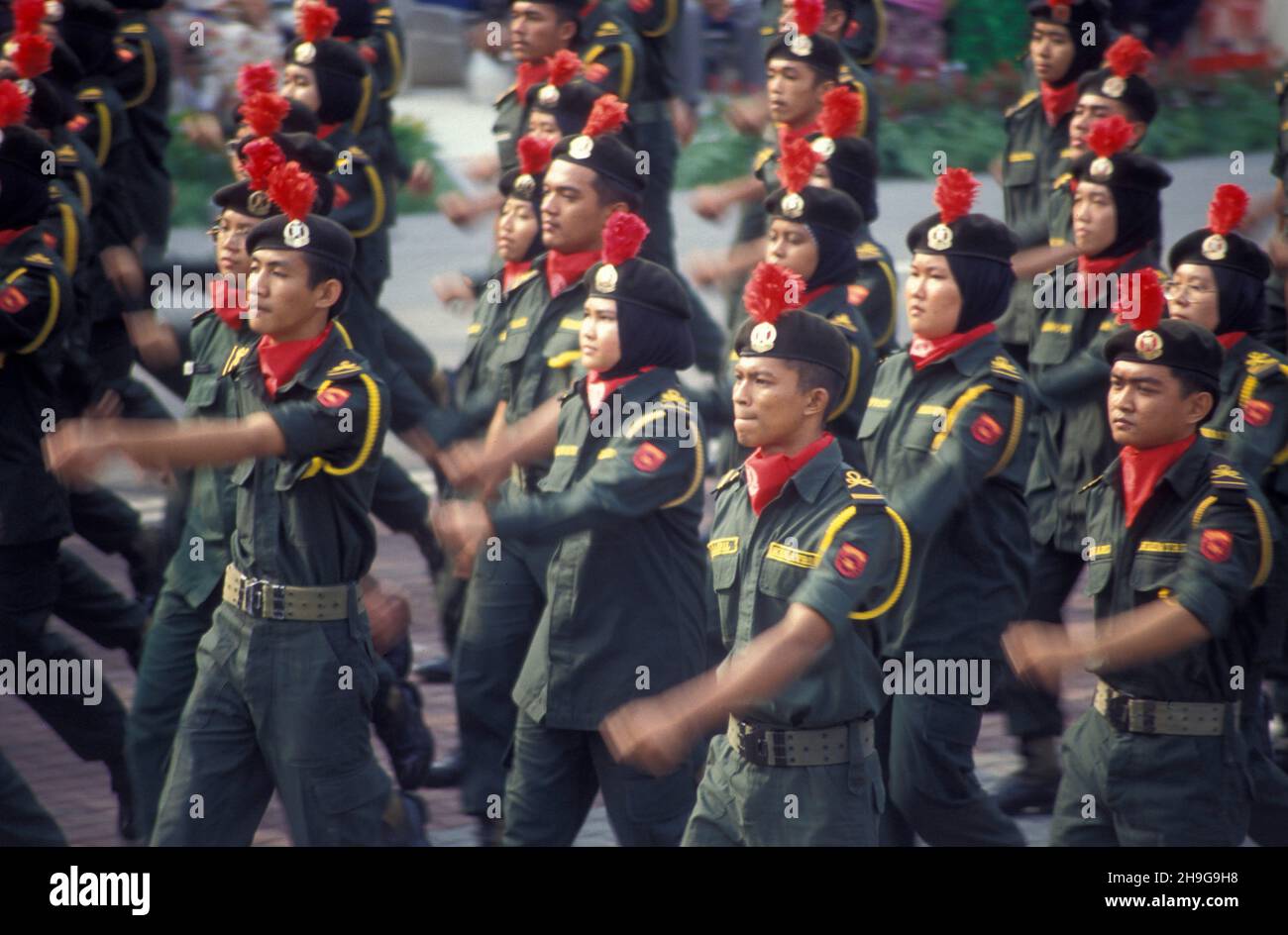 the Military Parade at the Malaysian National Day or Hari Merdeka ...