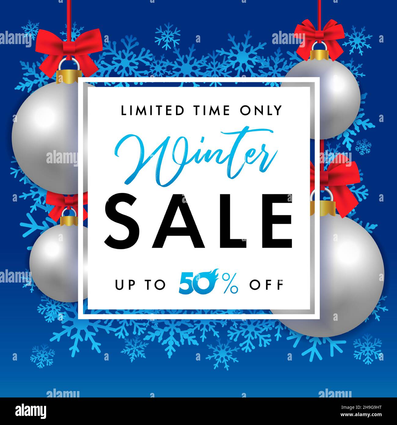 Sale text christmas balls Stock Vector Images - Alamy