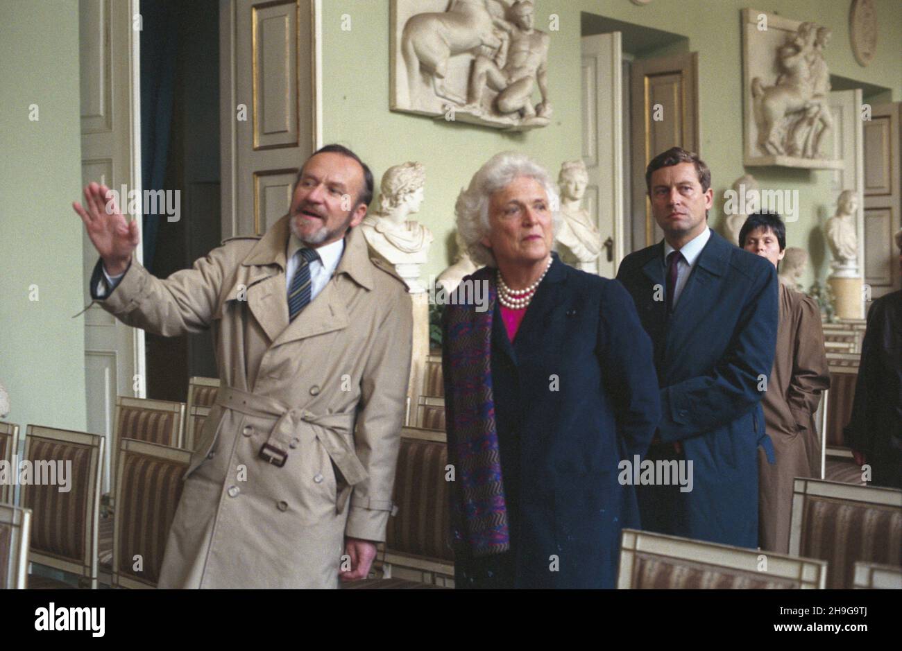 Warszawa 26.09.1987. Wizyta wiceprezydenta Stanów Zjednoczonych Georga ...