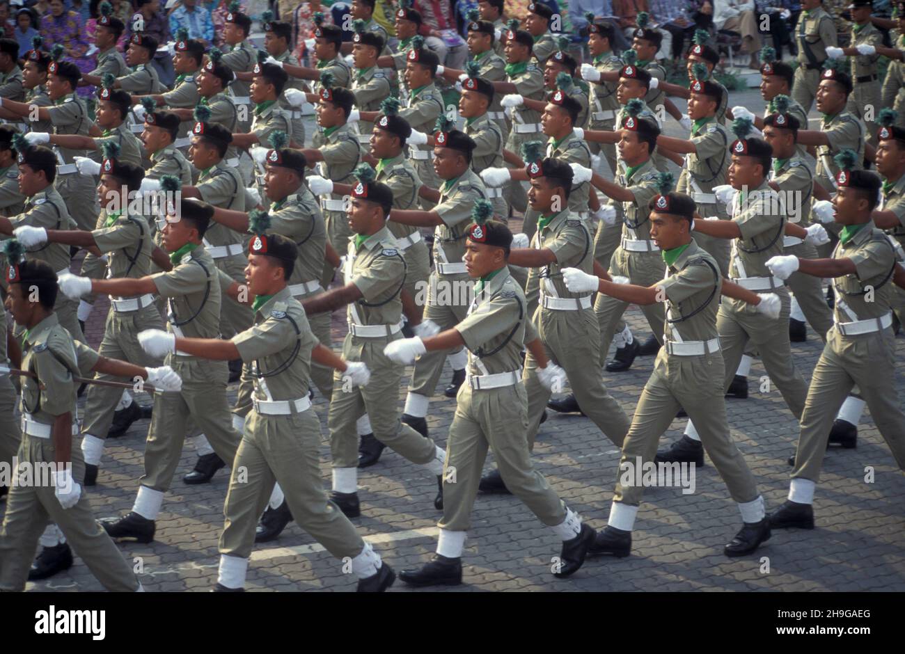 the Military Parade at the Malaysian National Day or Hari Merdeka ...