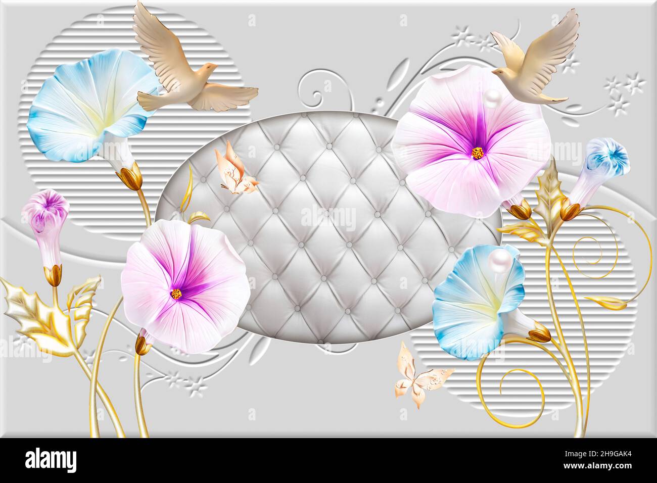 3D High Decoration Background Wallpaper Stock Photo - Alamy