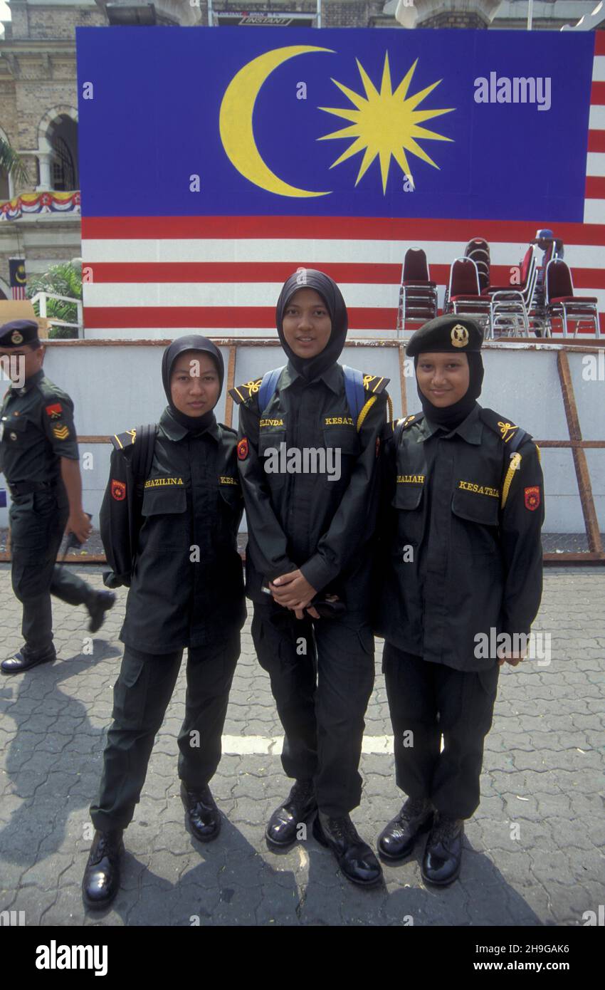 the Military Parade at the Malaysian National Day or Hari Merdeka ...