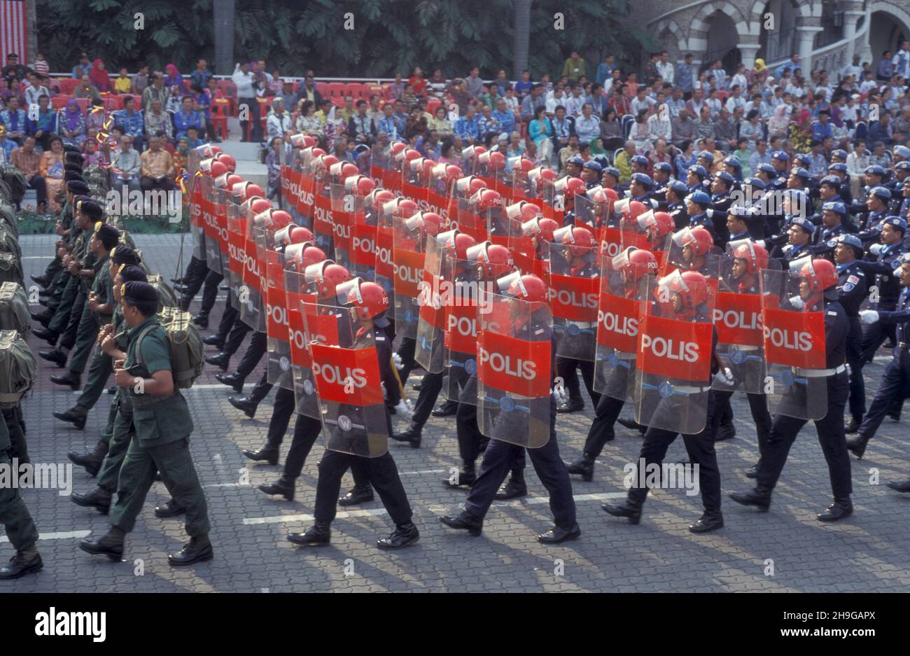 the Military Parade at the Malaysian National Day or Hari Merdeka ...