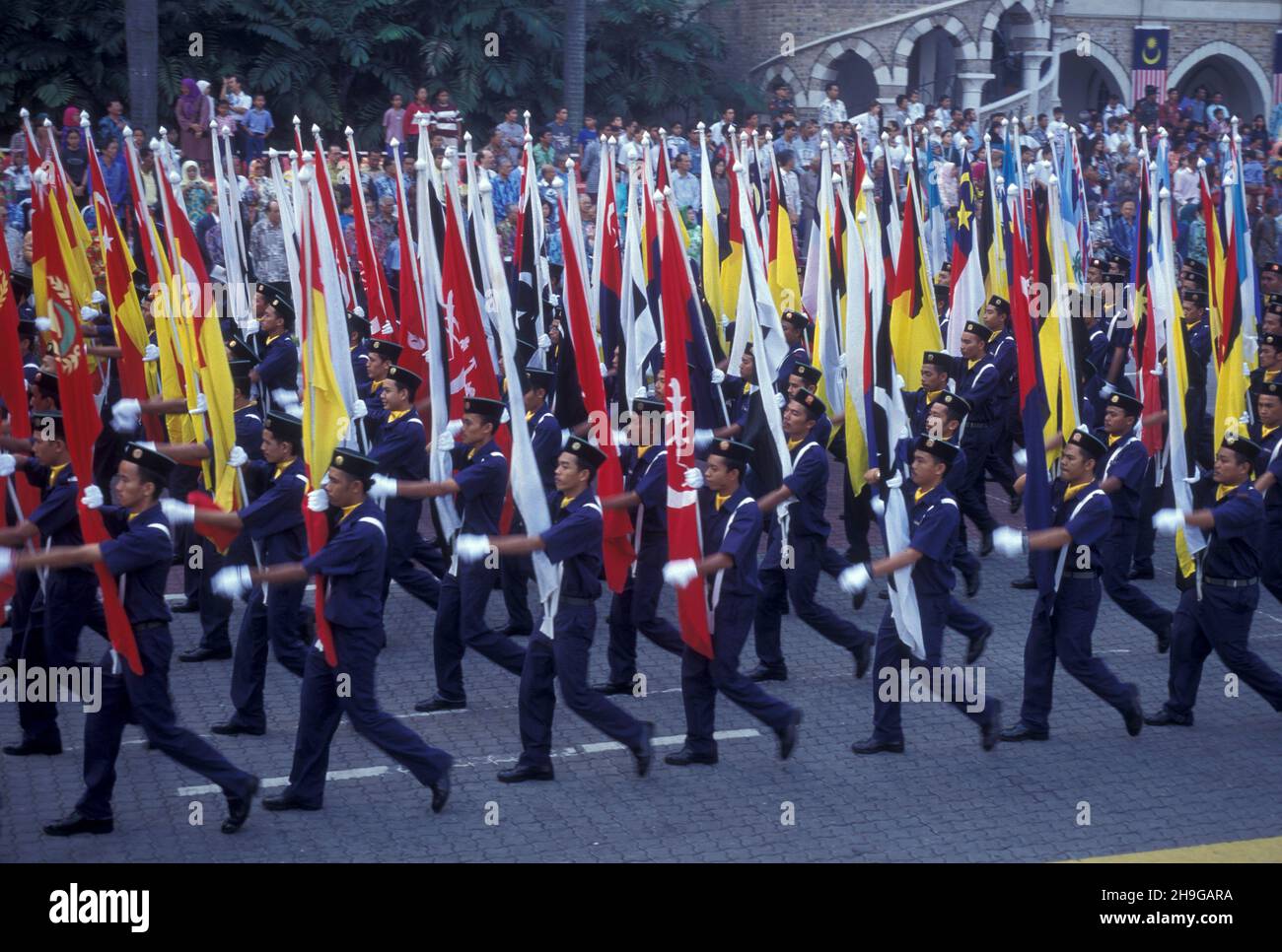 the Military Parade at the Malaysian National Day or Hari Merdeka ...