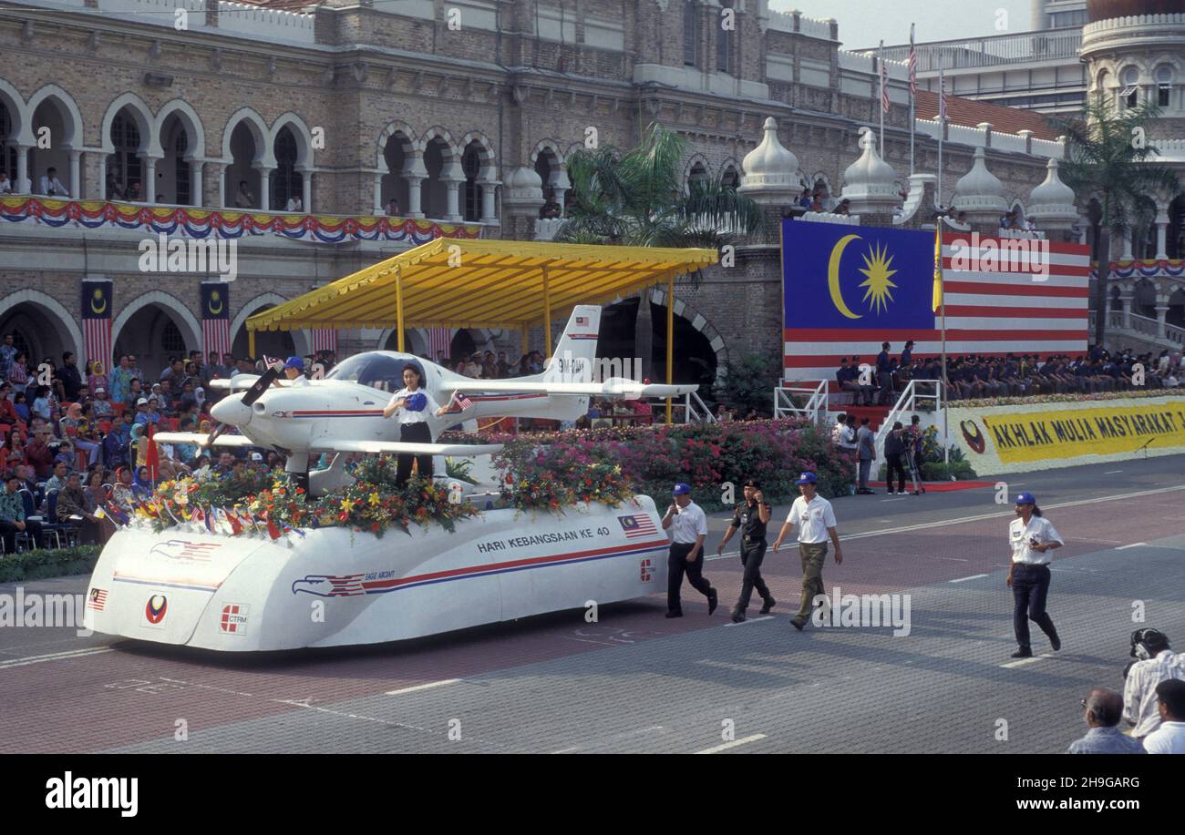 the Military Parade at the Malaysian National Day or Hari Merdeka ...