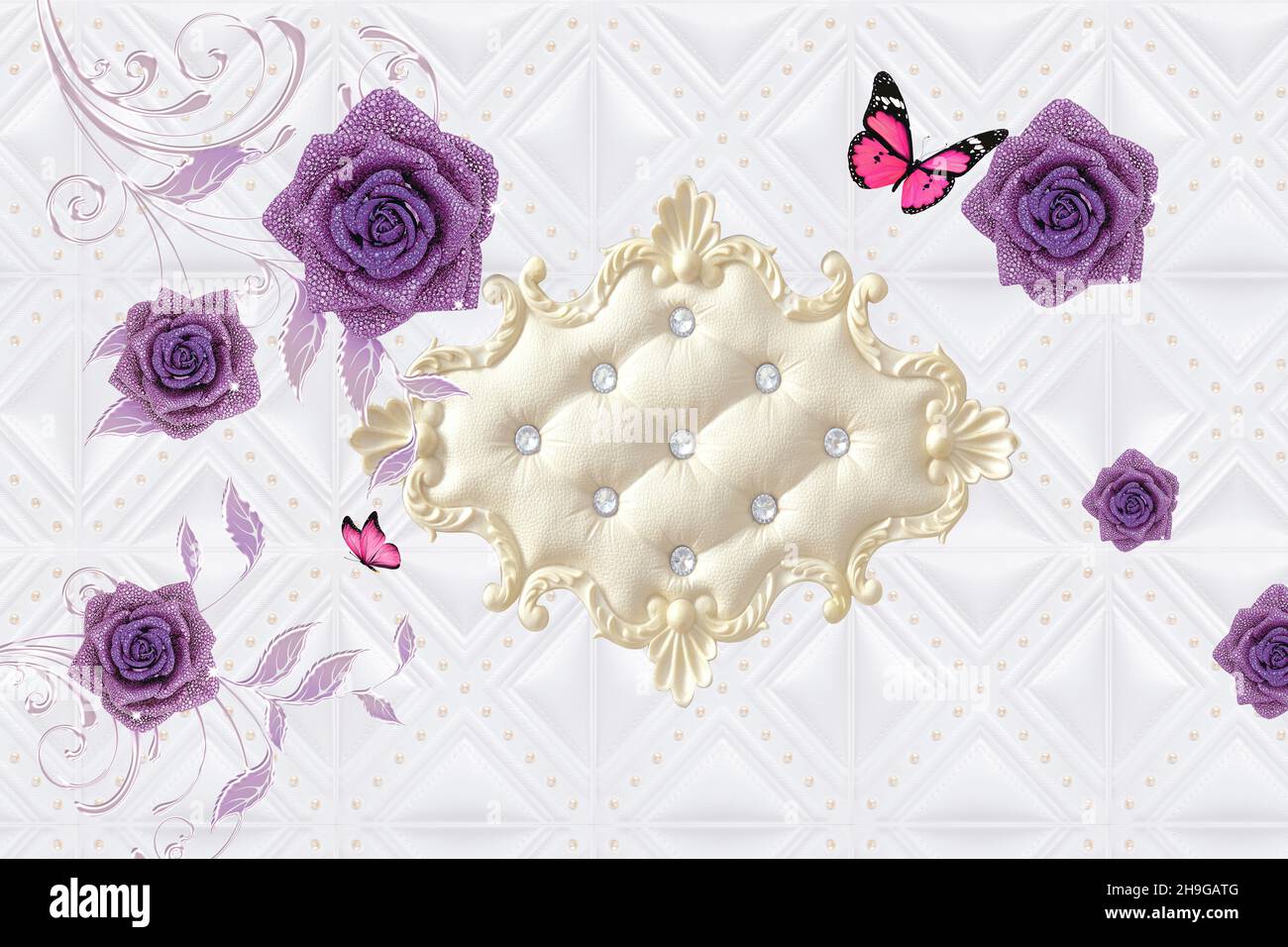 3D High Decoration Background Wallpaper Stock Photo - Alamy