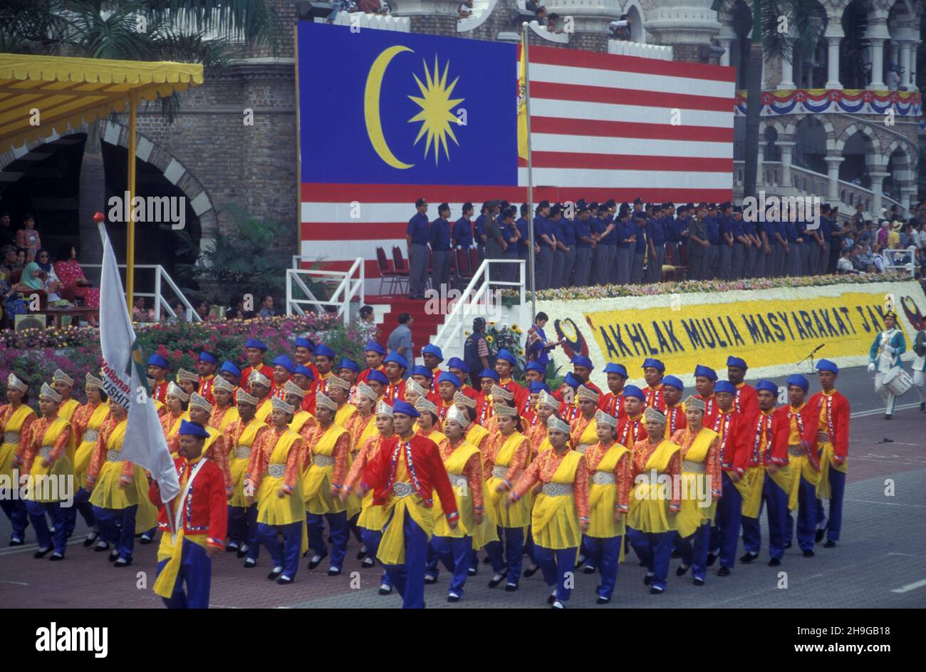 the Military Parade at the Malaysian National Day or Hari Merdeka ...